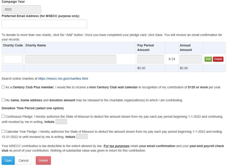 Online Pledge Card Instructions – MSECC